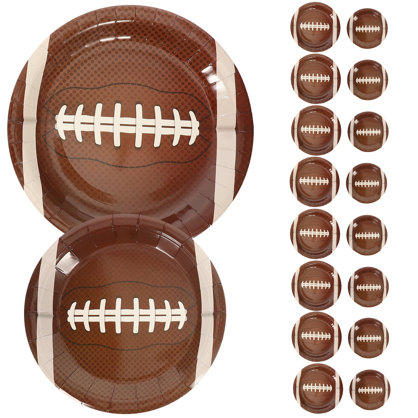 RENACLIPY Football Shaped Paper Plate For Tableware At Picnics ...