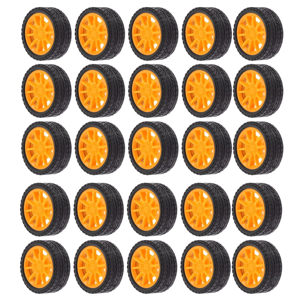 OGITUDE 25pcs Car Toys Wheels DIY Kids Car Assemble Wheels Small Car ...