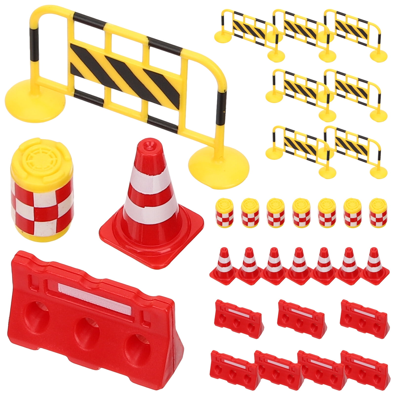 OGITUDE 32Pcs Miniature Traffic Signs Sand Table Road Signs Decor Mini ...