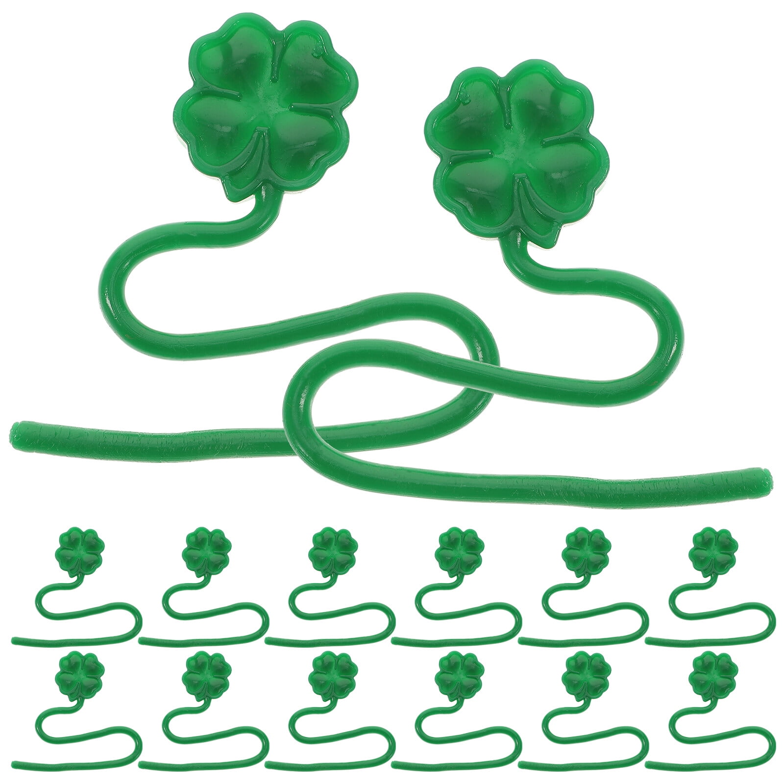 OGITUDE 50pcs Clover Sticky Hand Elastic Toys St Patrick Stretchy ...