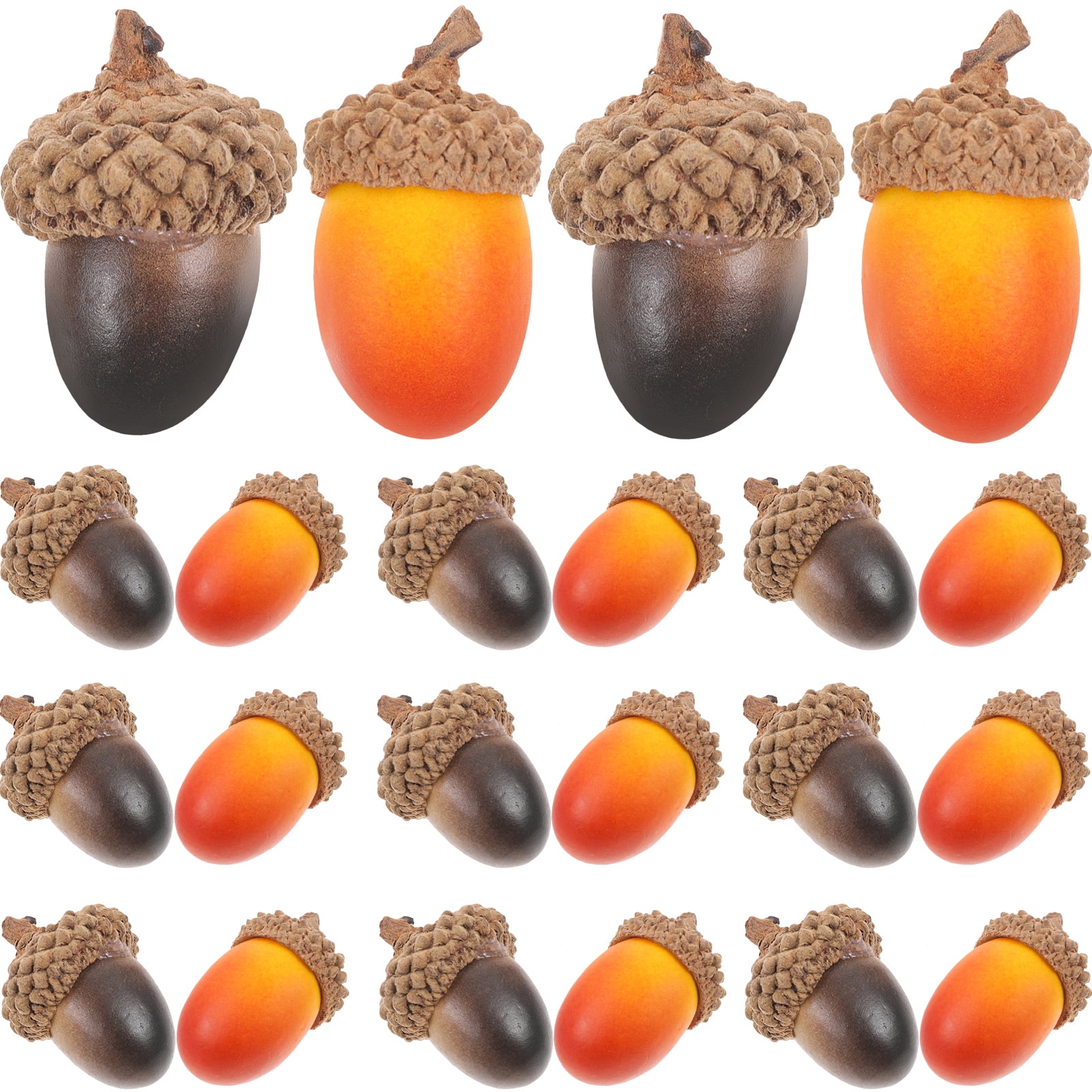 OGITUDE 50pcs Simulated Acorn Models Artificial Acorn Decoration Fruit ...