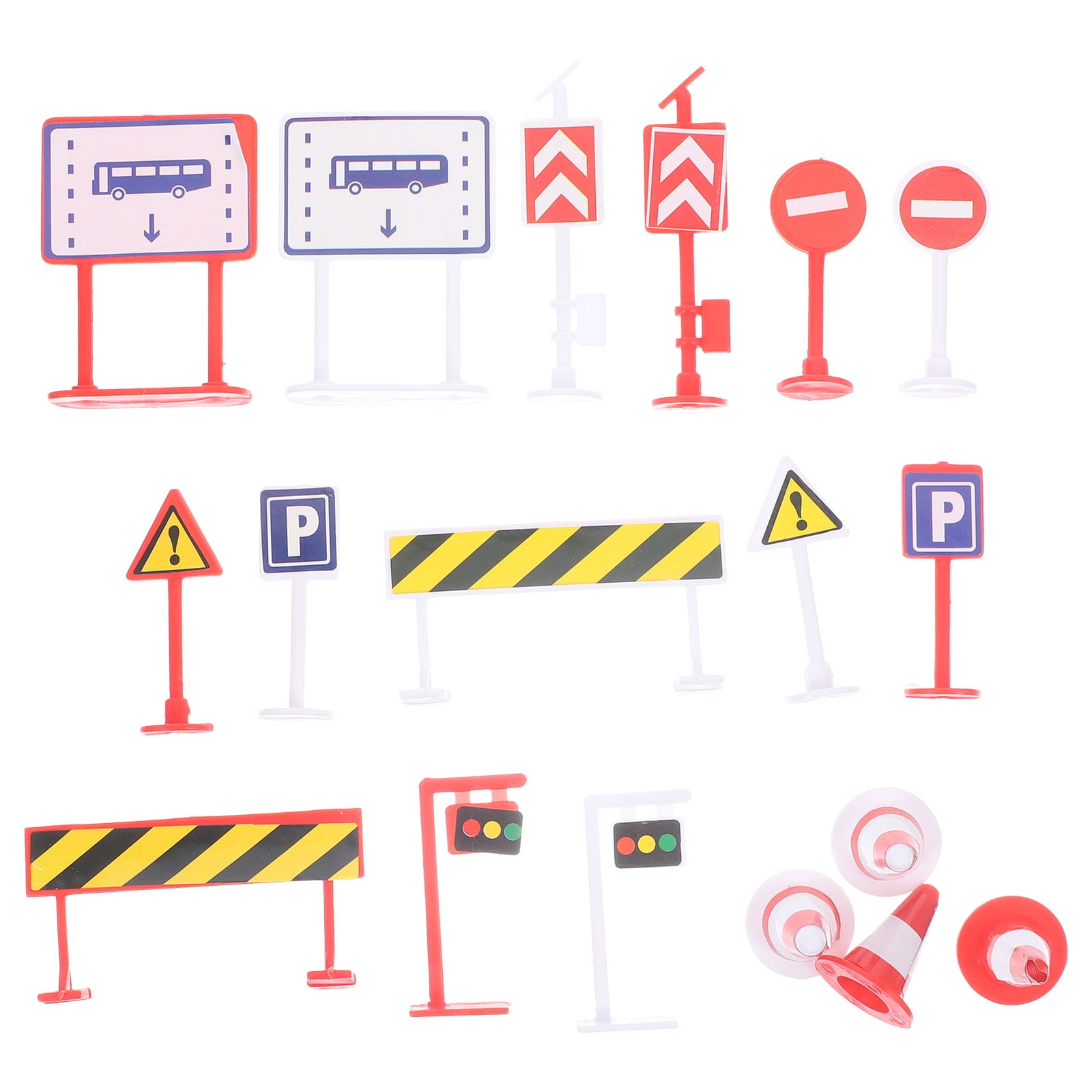 OGITUDE 6 Sets of Educational Traffic Signs Kids Model Traffic Road ...