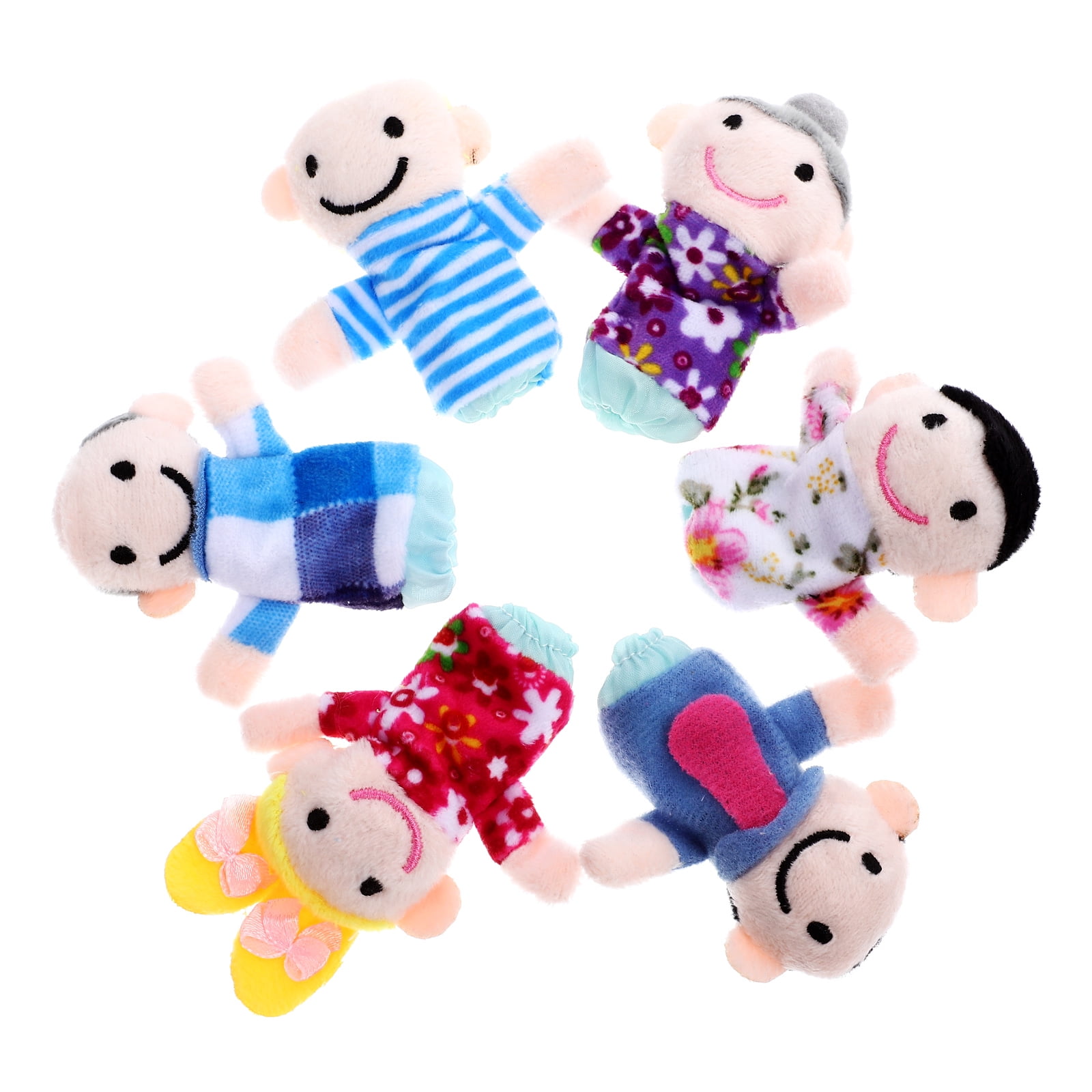 OGITUDE 6Pcs Family Hand Puppet Role-play Hand Puppet Family Puppets ...