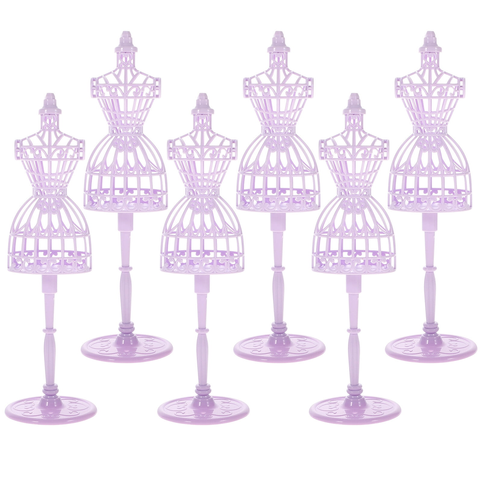 OGITUDE 6pcs Doll Dress Stands Doll Dress Support Holders Mannequin ...