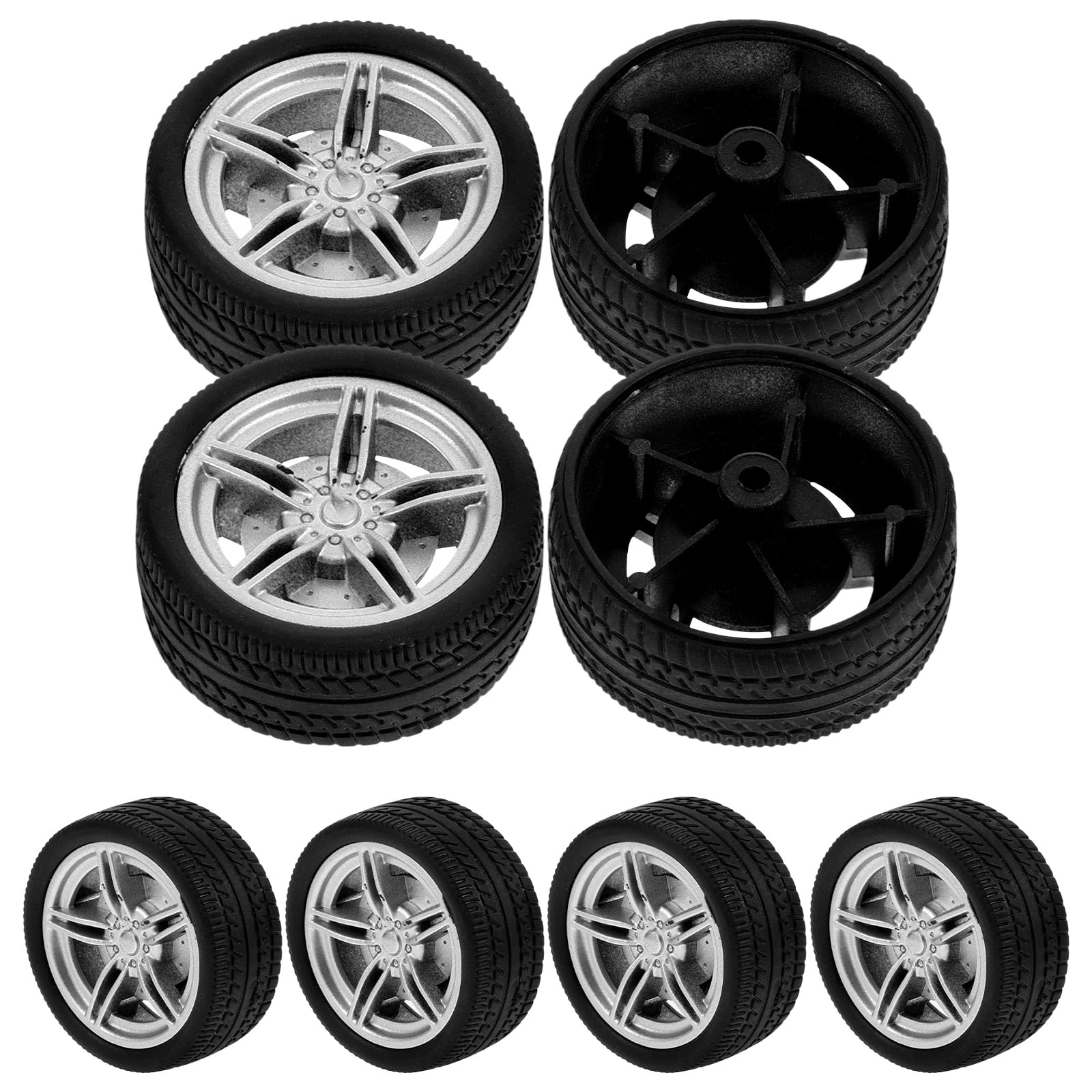 OGITUDE 8pcs Toy Wheels Toy Car Wheels Replacement Car Wheels DIY Car ...
