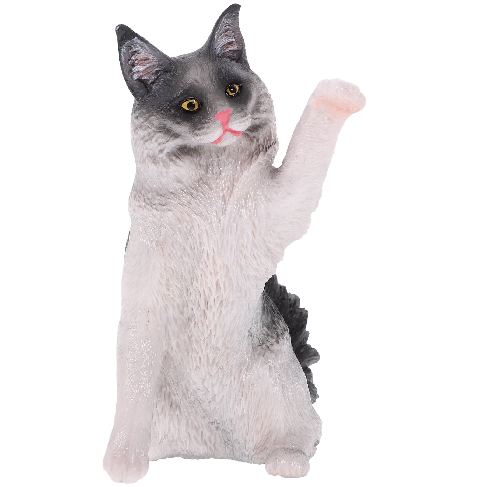 OGITUDE Realistic Fake Cat Model Artificial Small Kitten Figurine ...