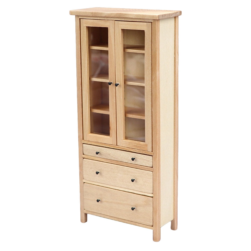 OGITUDE Simulation Bookcase Model Toy Mini House Bookshelf Prop Mini ...