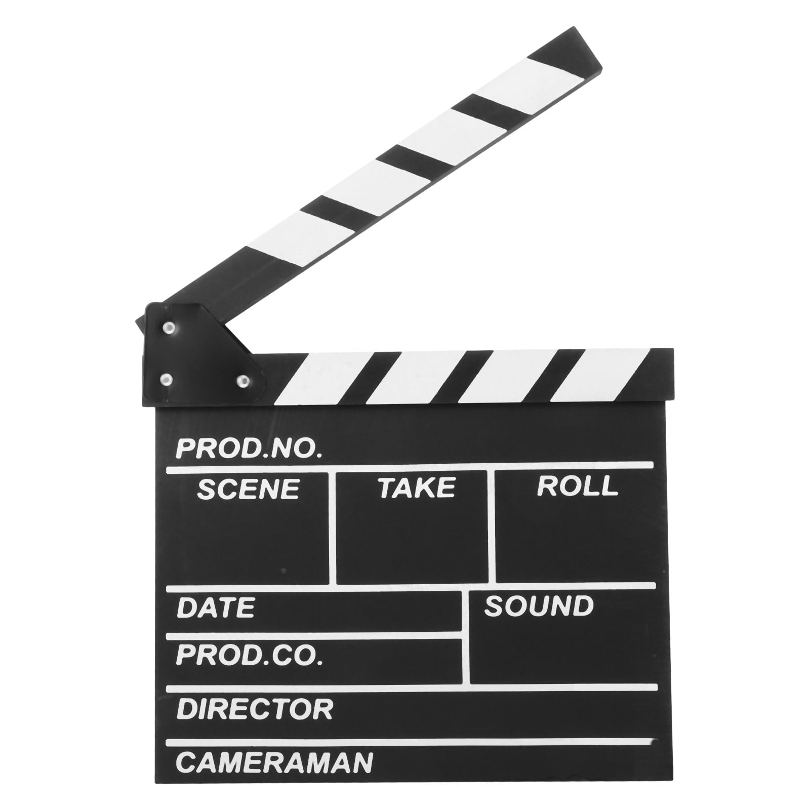 OGITUDE Wooden Slate Clapper Board Director Film Movie Cut Action Scene Slateboard Clapper Board ...