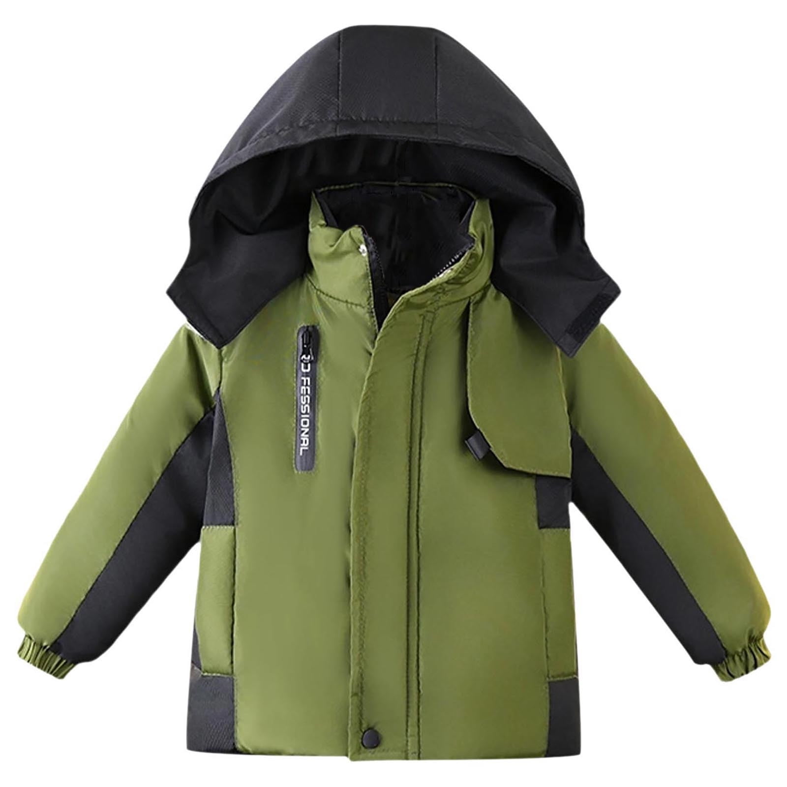 OGLCCG Boys Girls Waterproof Ski Jacket Winter Warm Fleece Lined Snow ...