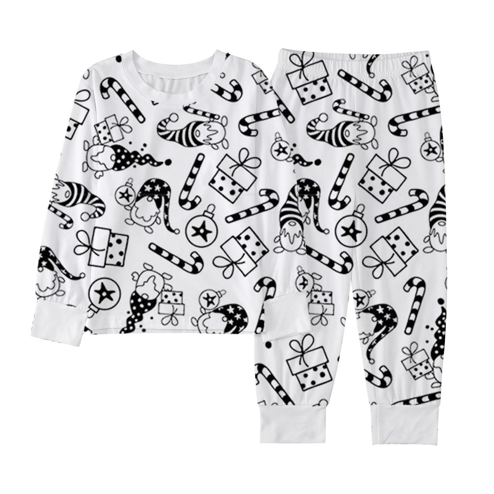 OGLCCG Christmas DIY Hand Painted Coloring Pajamas Sets For Kids,2 ...