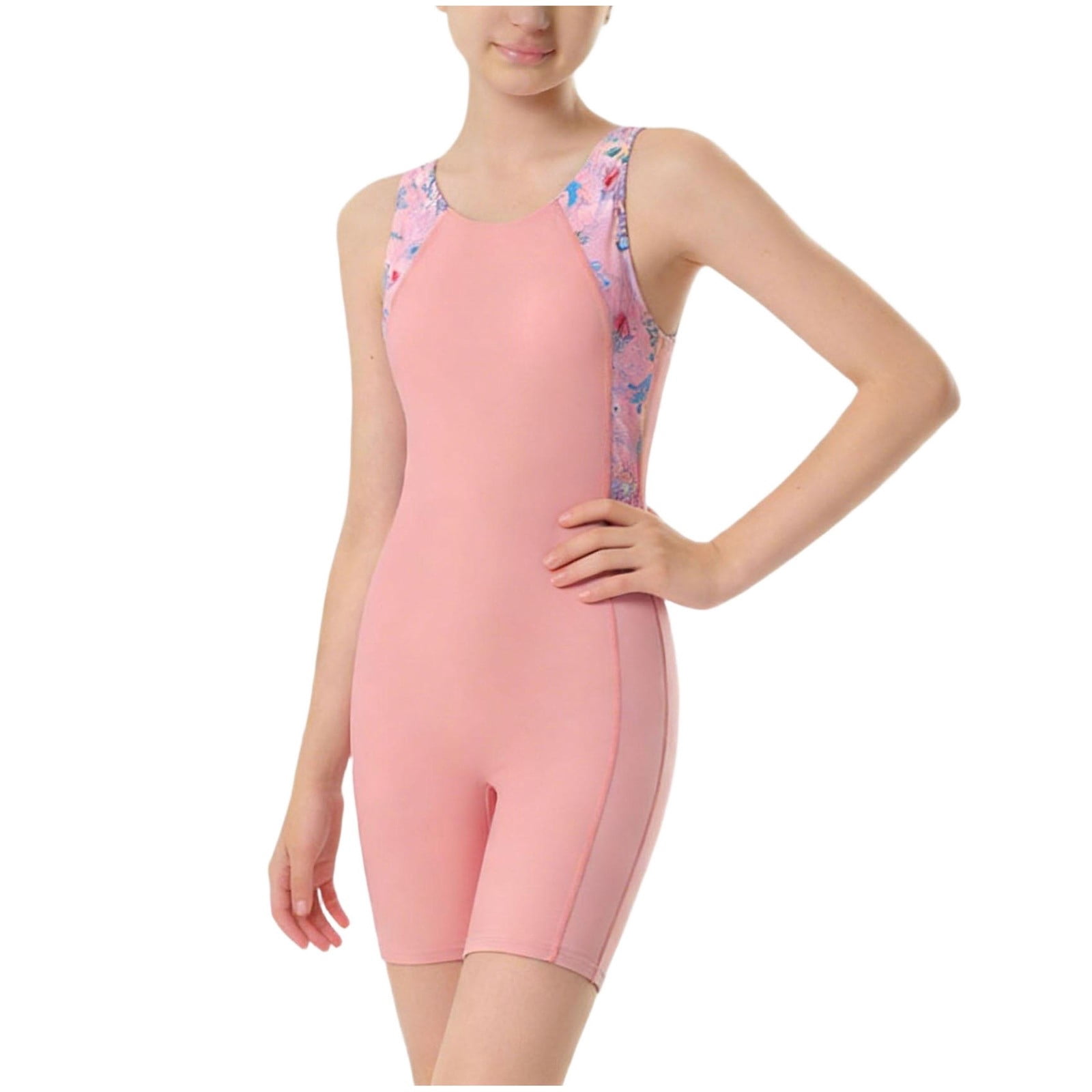 OGLCCG Girls Boyleg One Piece Athletic Swimsuits Sleeveless Sport ...