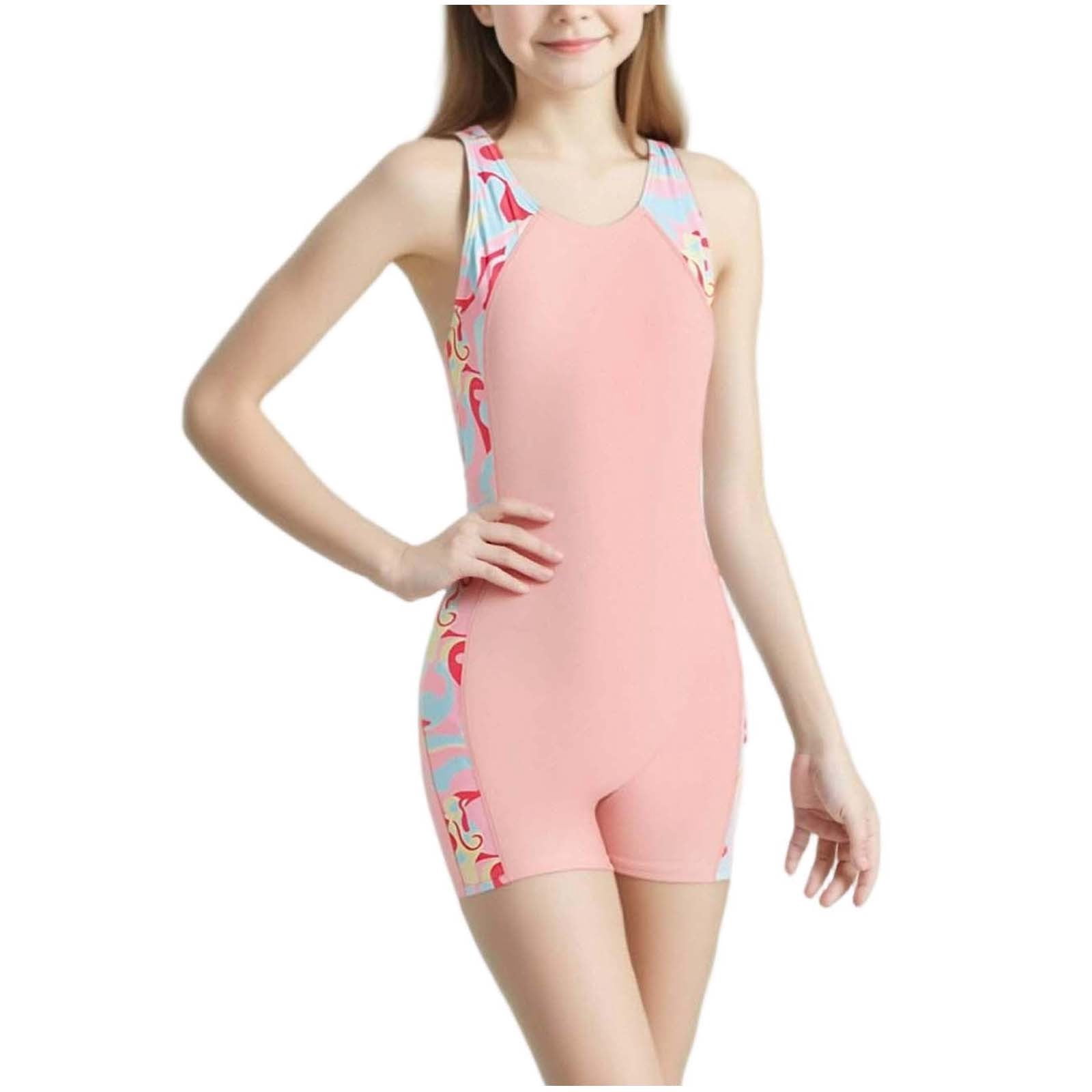 OGLCCG Girls One Piece Swimsuit Kids Sport Competitive Bathing Suit ...