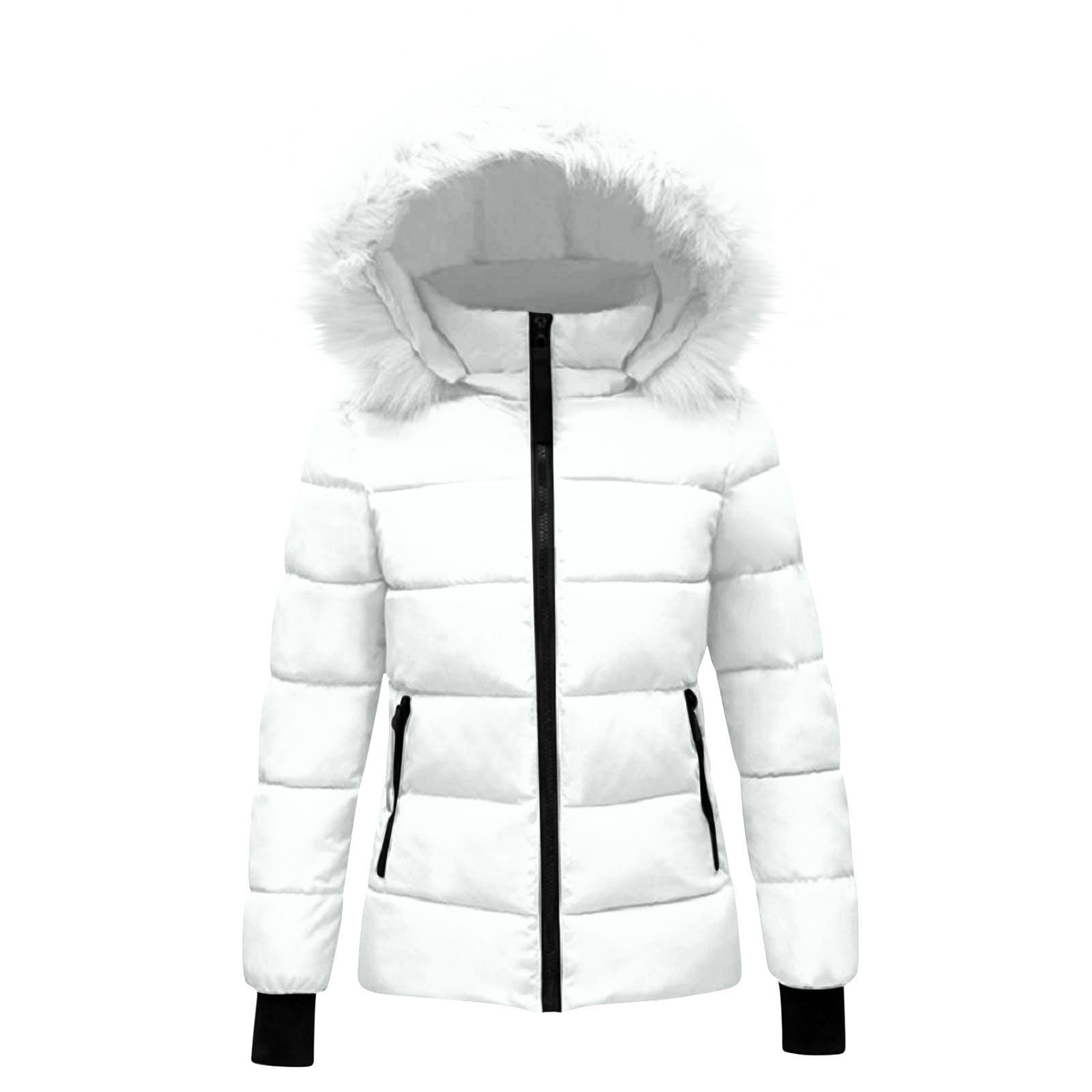 OGLCCG Girls Winter Puffer Coats with Faux Fur Hood Full Zip Thermal ...