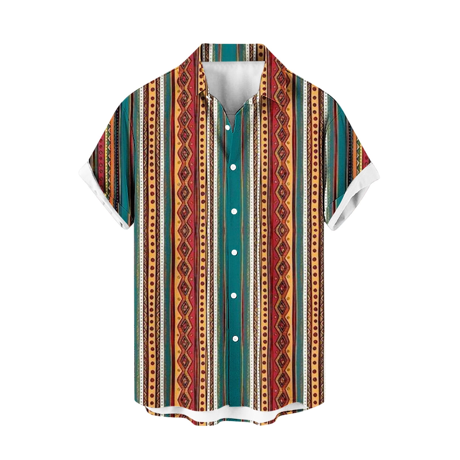 OGLCCG Hawaiian Shirts for Men Regular Fit Short Sleeve Floral Button Down Tropical Shirt Summer ...