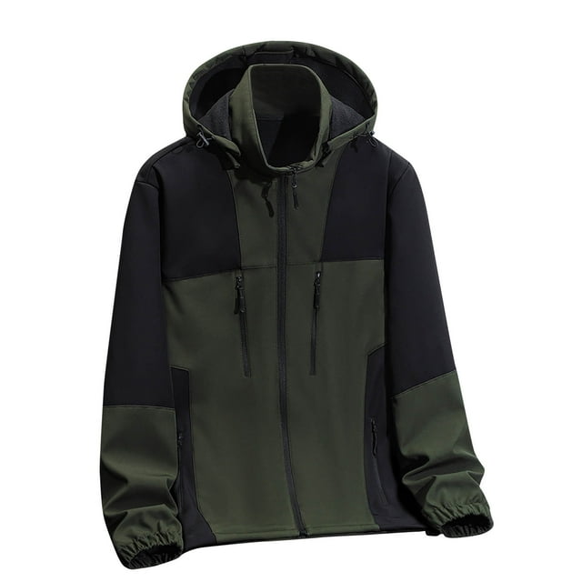 OGLCCG Men's Mountain Waterproof Ski Snow Jacket Big&Tall Winter Thick ...