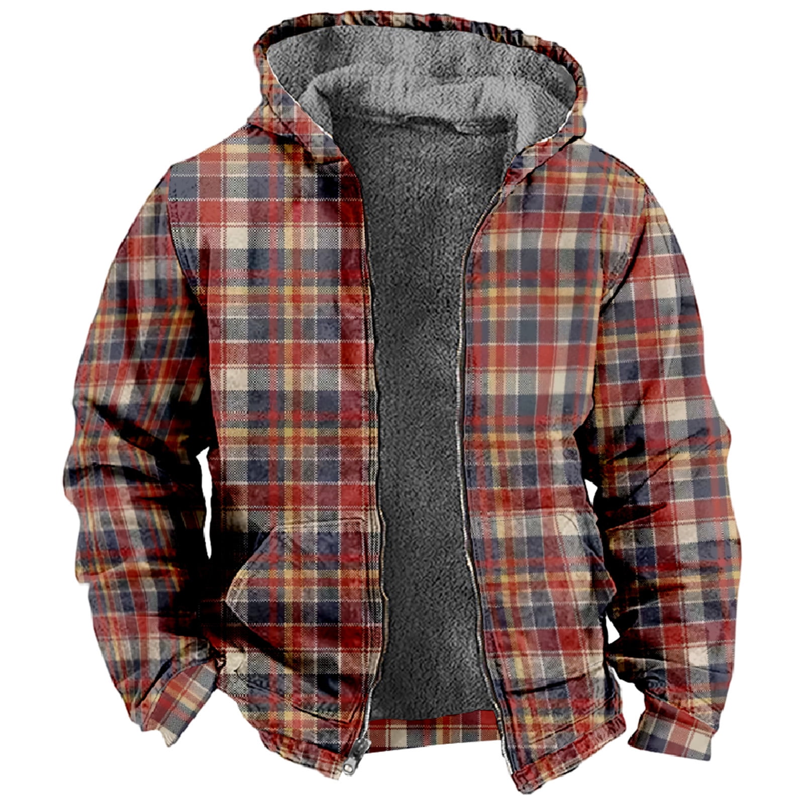 Oglccg Mens Tribal Aztec Printed Zip Up Hoodies Jackets Winter Warm