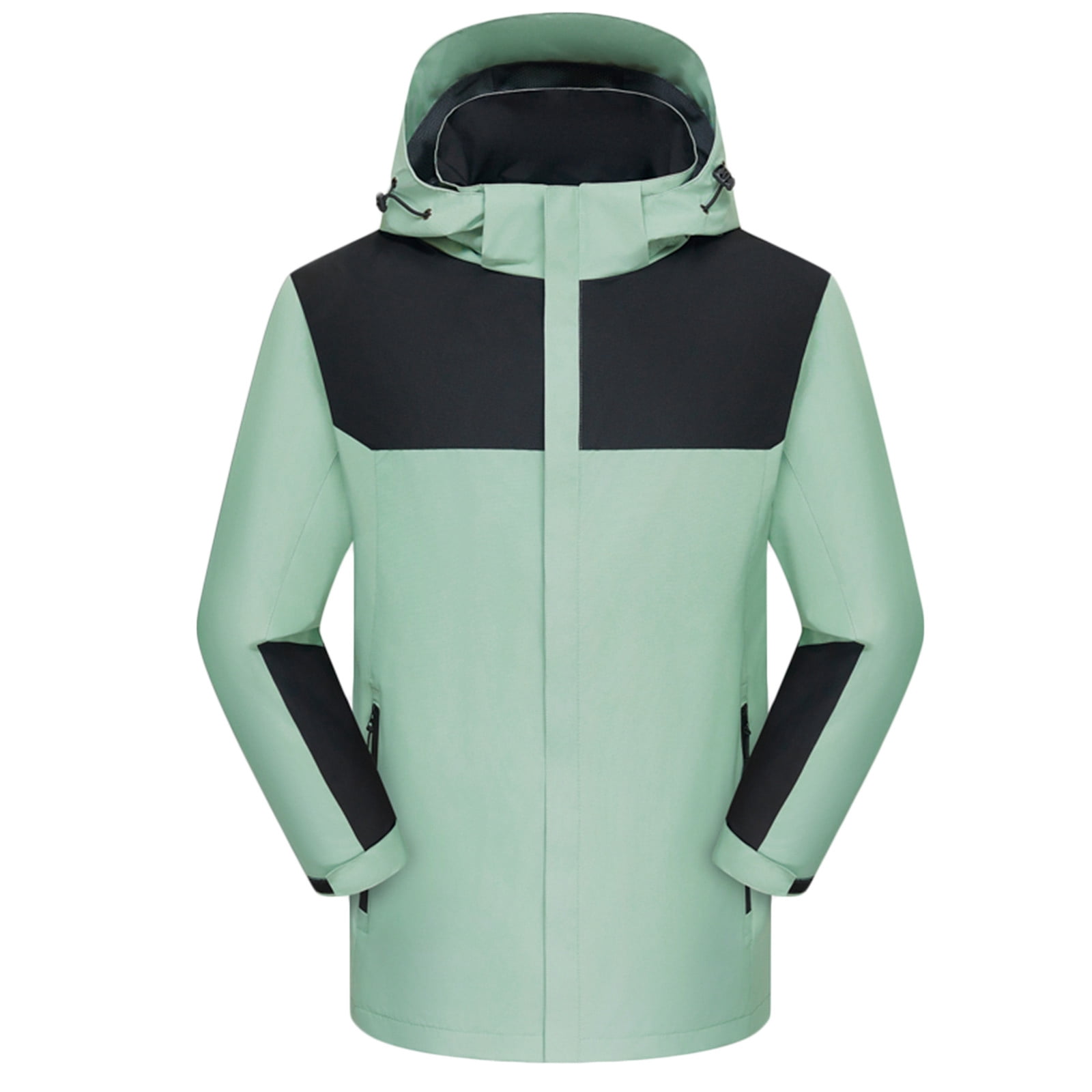 OGLCCG Men's Waterproof Windbreaker with Removable Hood Lightweight ...