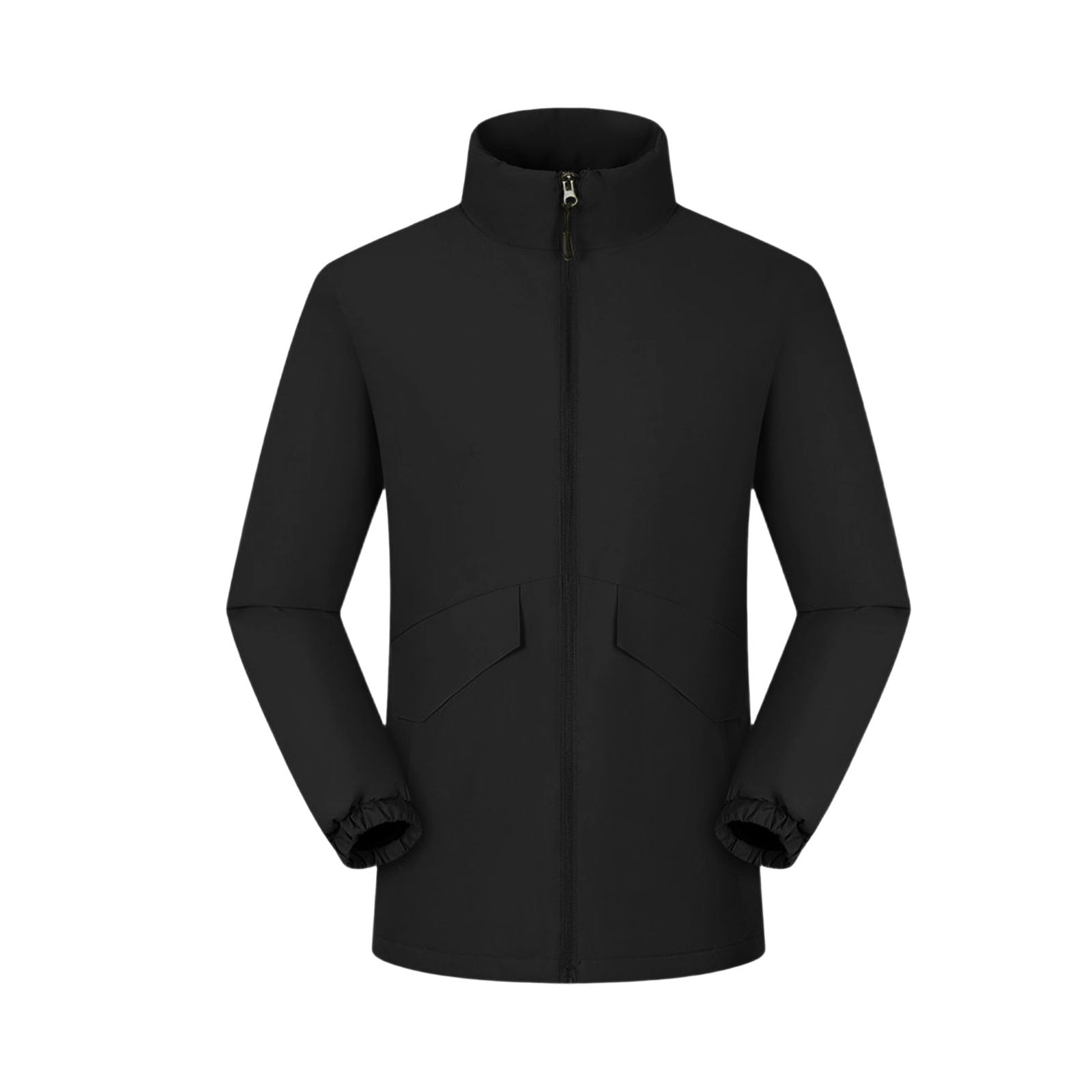 OGLCCG Mens Windbreaker Jacket Water-Resistant Hooded Zip Up Thick Rain ...