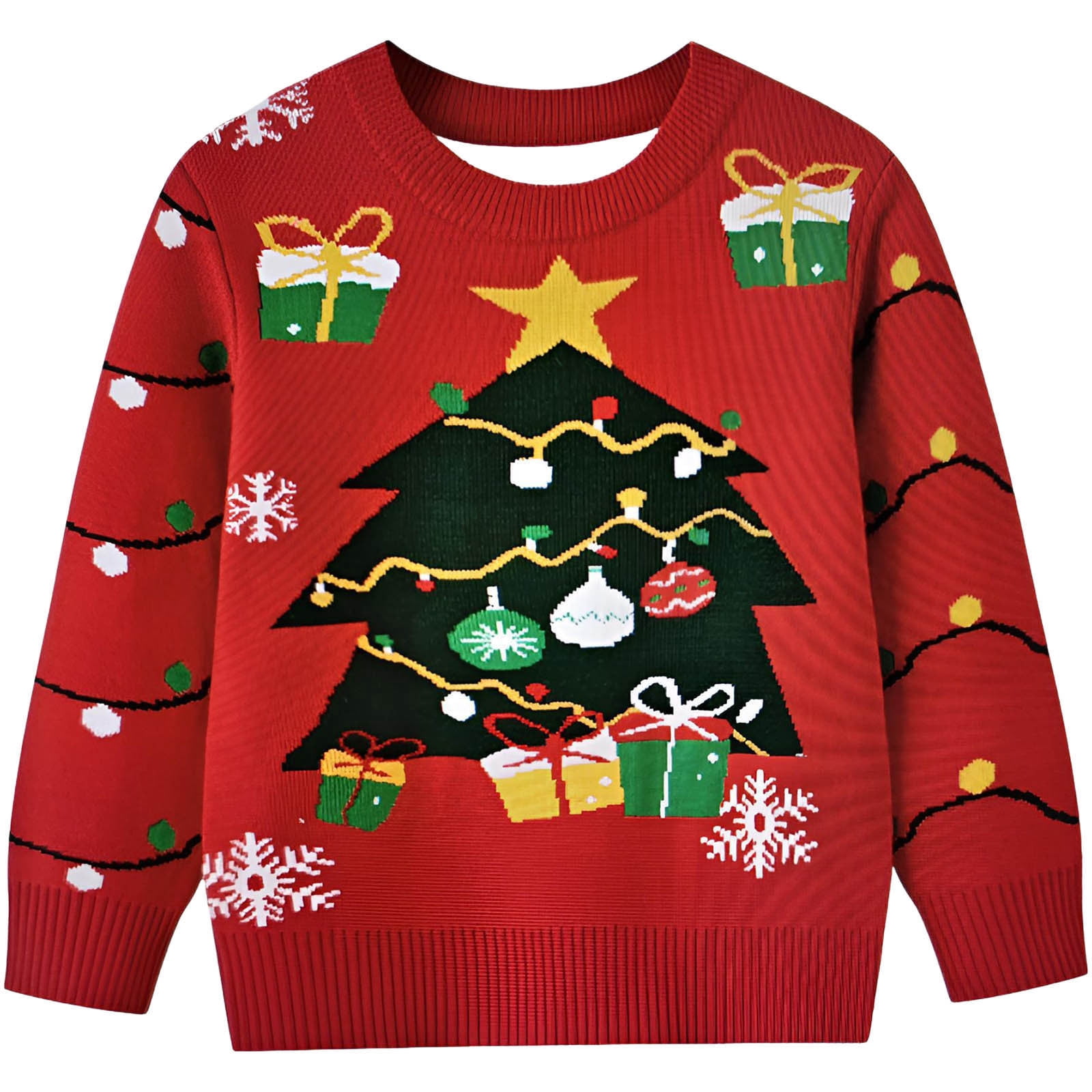 OGLCCG Toddler Boys Girls Christmas Sweater Reindeer Long Sleeve Knit ...