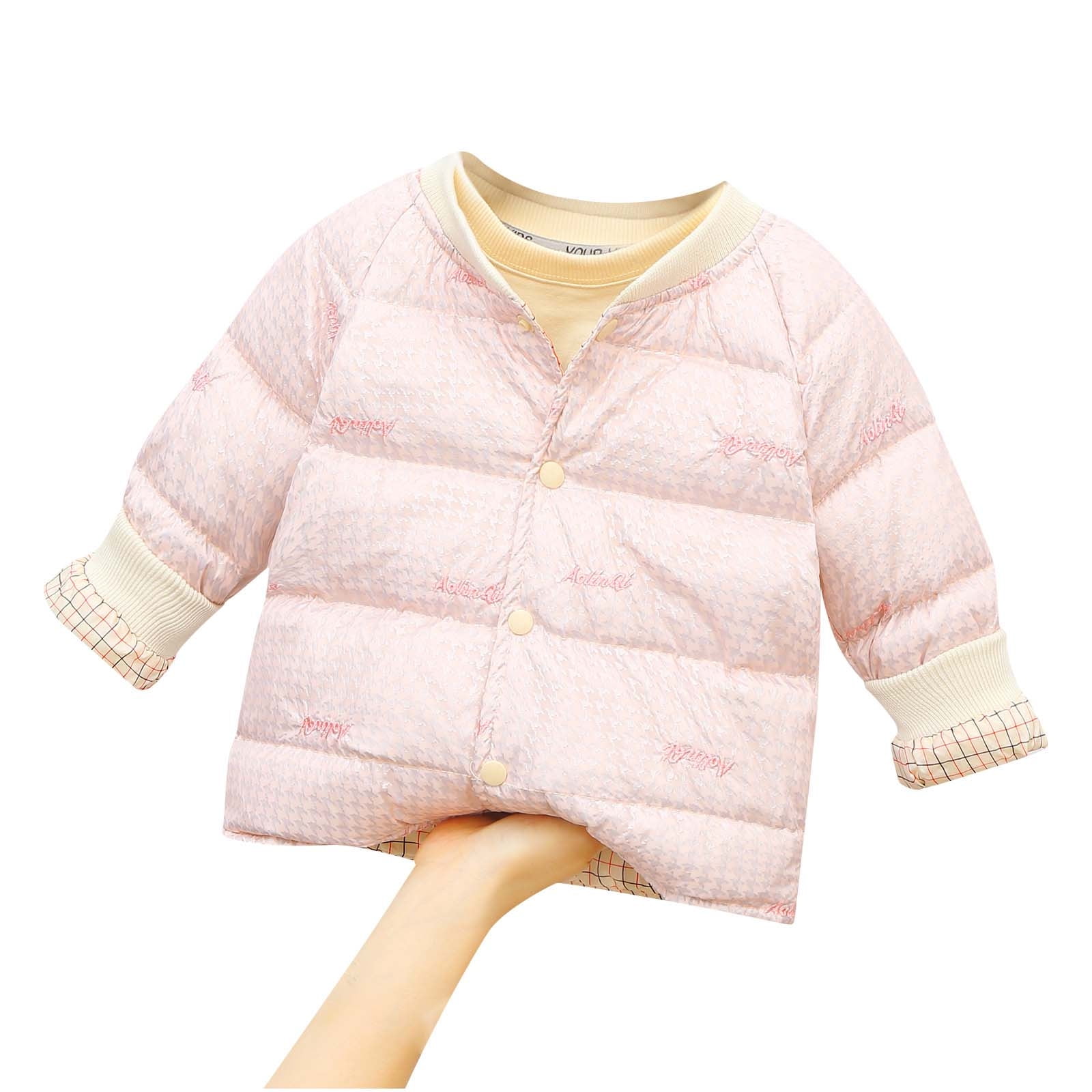 OGLCCG Toddler Kids Boys Girls Quilted Puffer Jacket Lightweight Fall Winter Long Sleeve Down ...