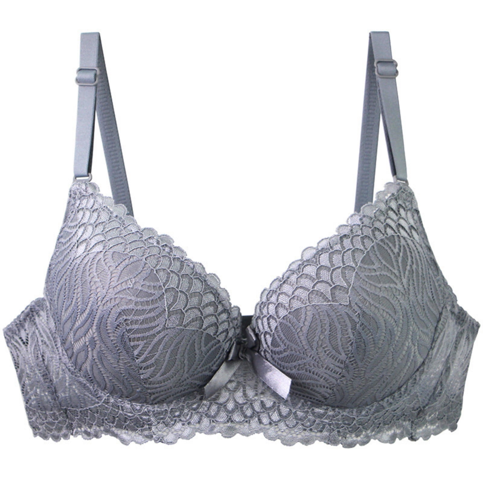 OGLCCG Women's Lace Push Up Bra Underwire Thin Padded Support Full ...