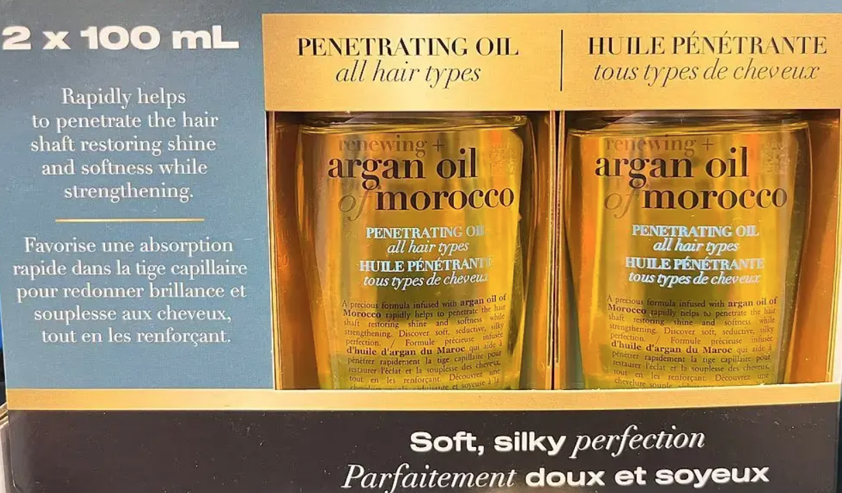 OGX Argan Oil of Morocco Argan Oil Hair Oil, 100 mL, 2 Piece (2 Pack ...