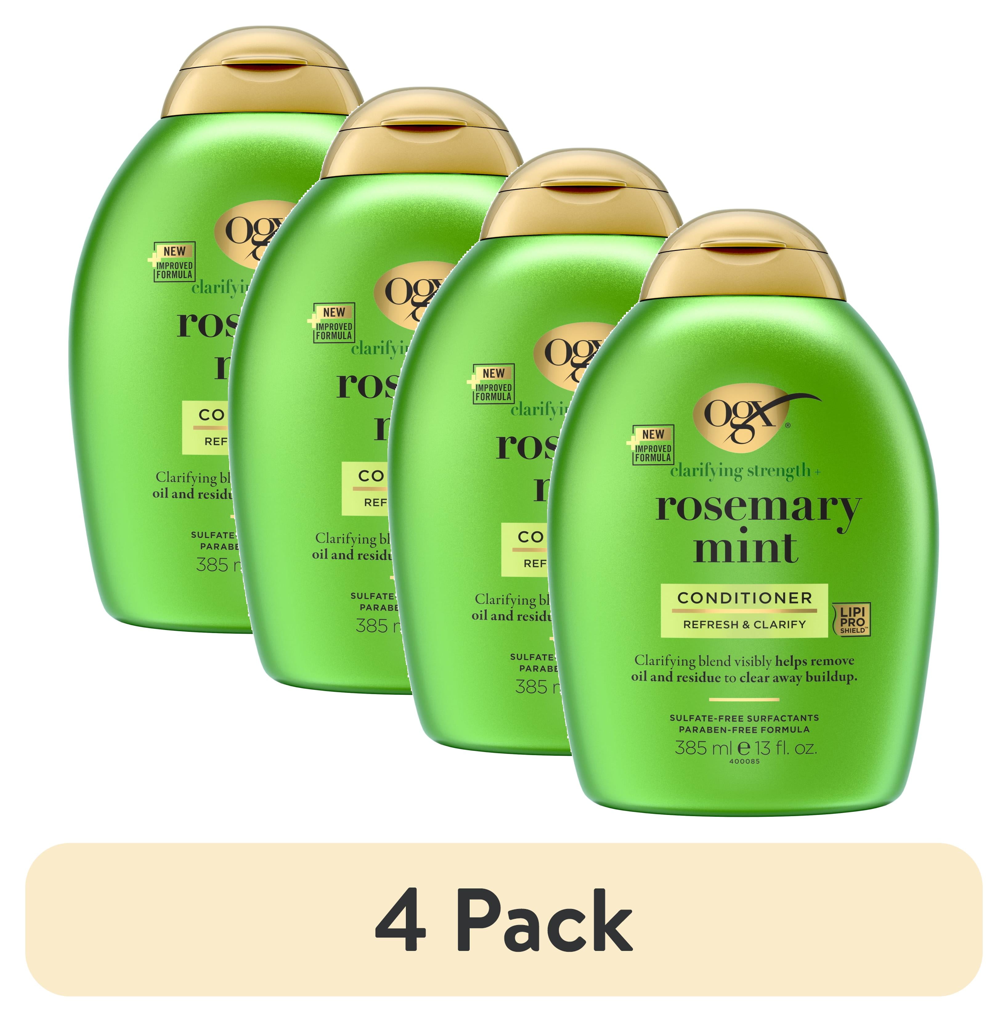 (4 pack) OGX Clarifying Strength + Rosemary Mint Hair Conditioner, 13 ...