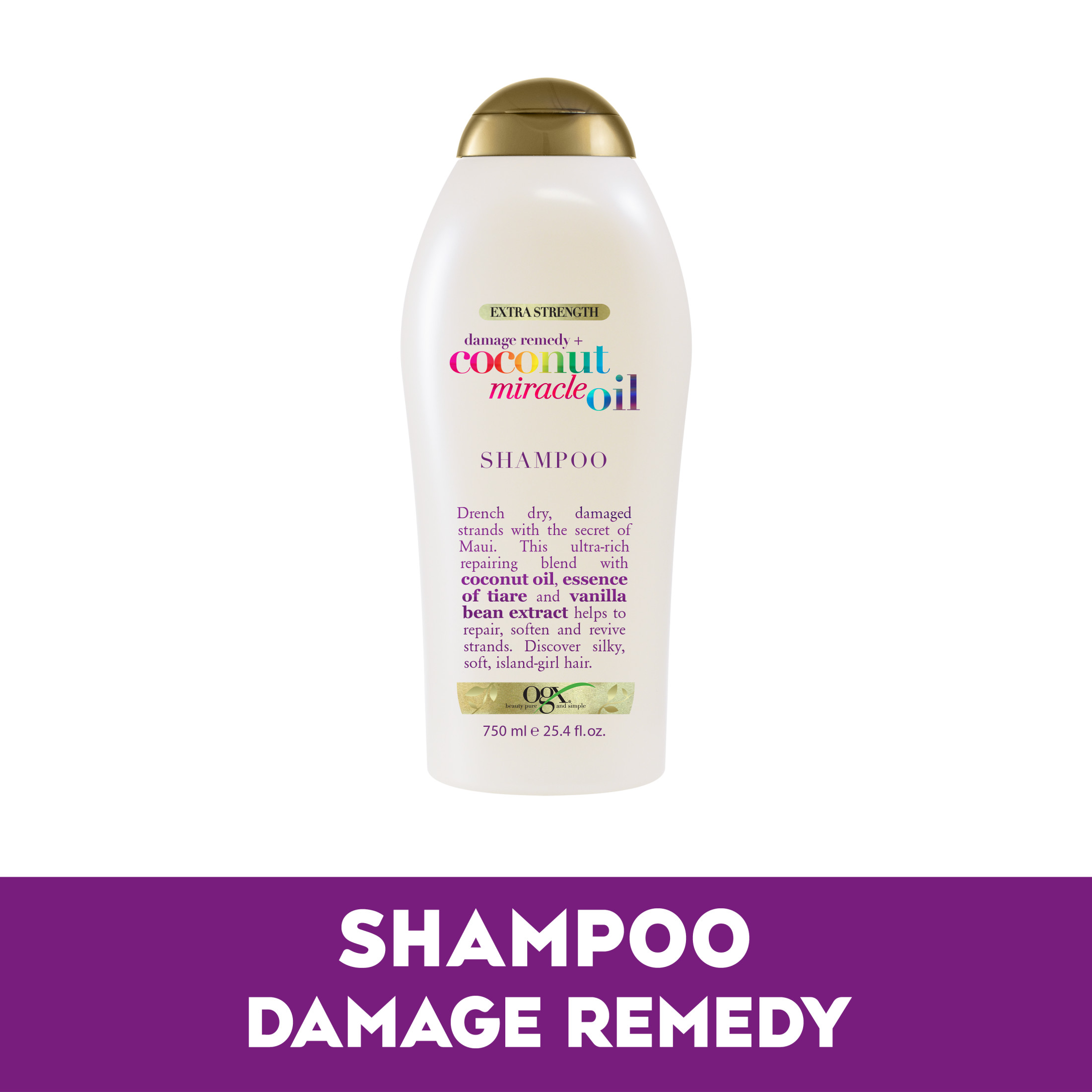 OGX Extra Strength Damage Remedy + Coconut Miracle Oil Frizz Control ...
