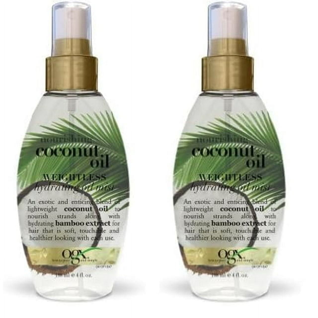 OGX Nourishing + Coconut Oil Weightless Hydrating Oil Hair Mist, Lightweight Leave-In Hair ...