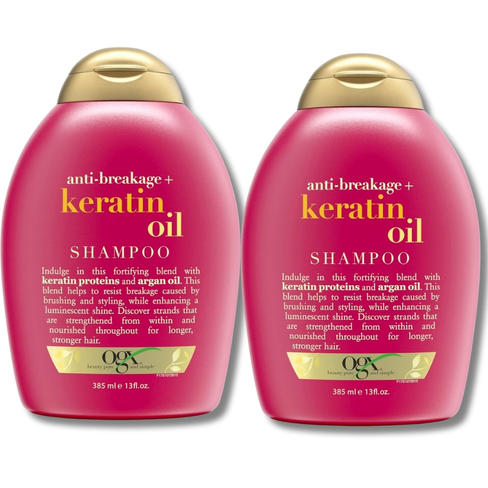 OGX Organix Anti-Breakage Keratin Oil Shampoo, 385ml 2 Pack - Walmart.com