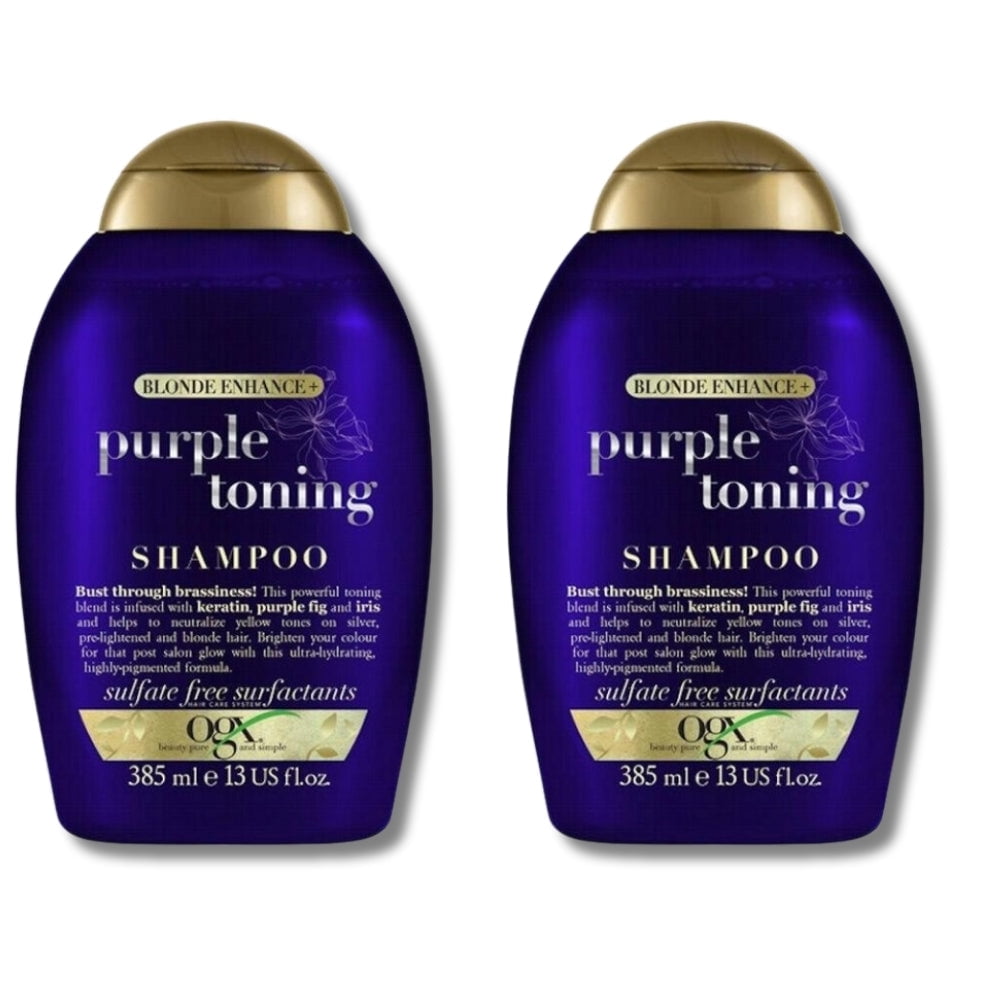 OGX Purple Toning Shampoo 385 ml 2 Pack - Walmart.com
