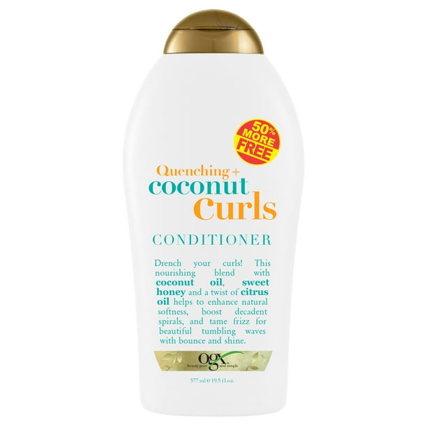 OGX Quenching + Coconut Curls Curl-Defining Conditioner to Nourish ...