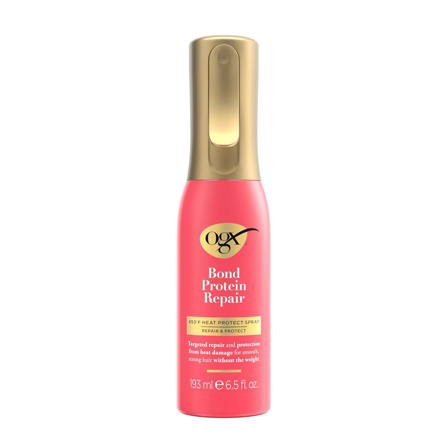 OGX Repair & Protect Bond Protein Repair 450°F Heat Protect Spray ...