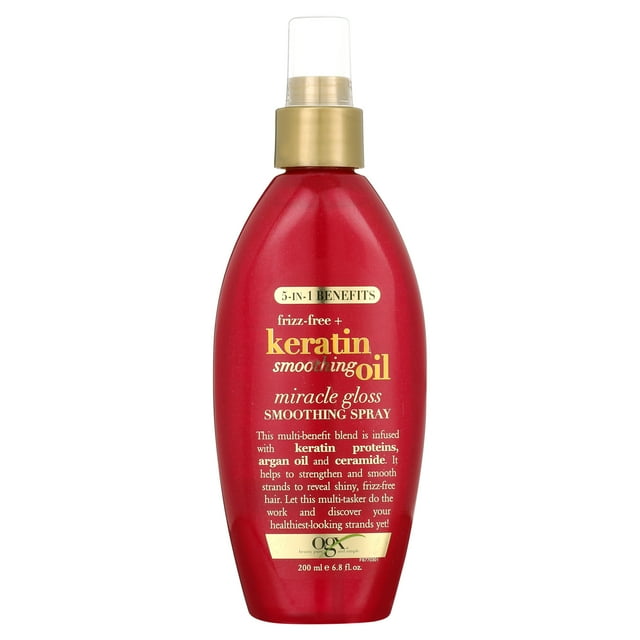 OGX Stengthening and Smooth Extra Strength Smoothing Spray 6.8oz ...