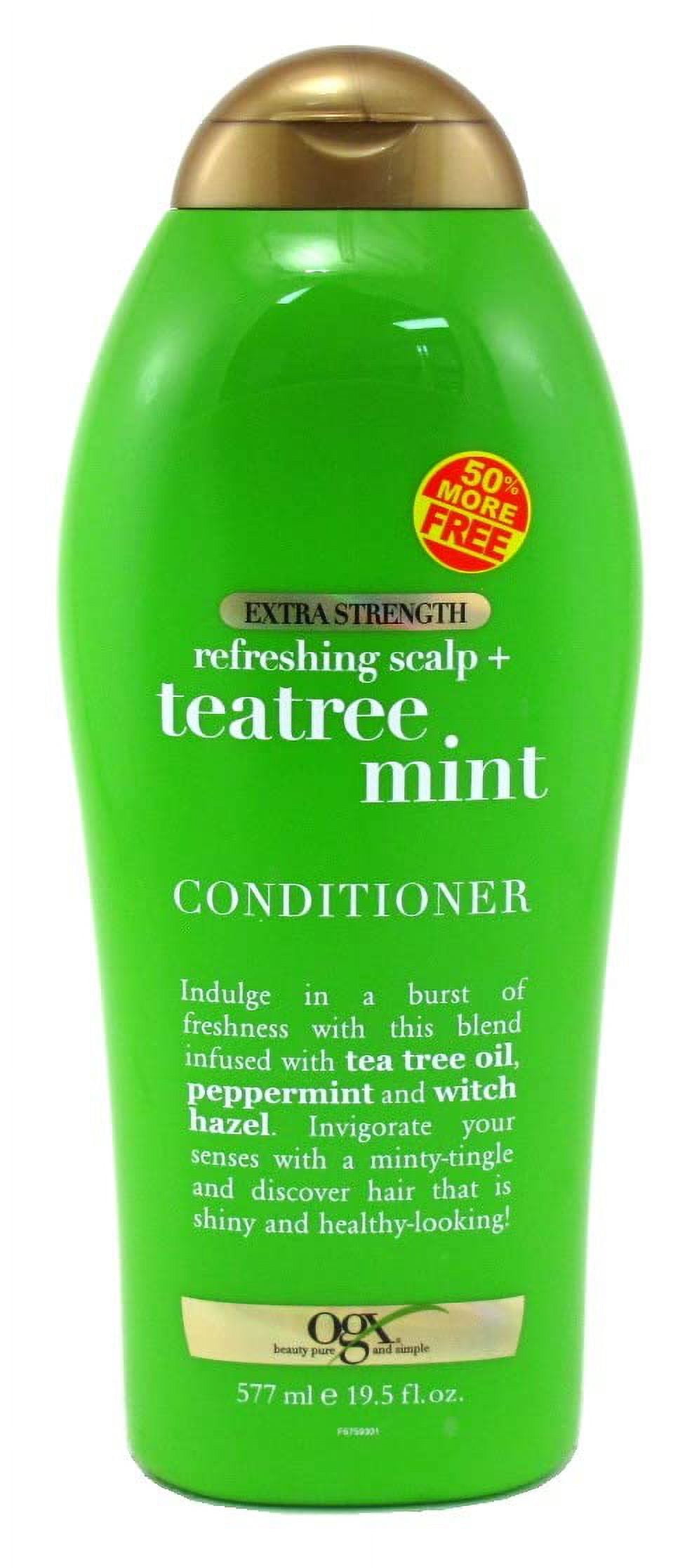 OGX Tea Tree Mint Conditioner Extra Strength, 19.5 Oz, 2 Pack - Walmart.com