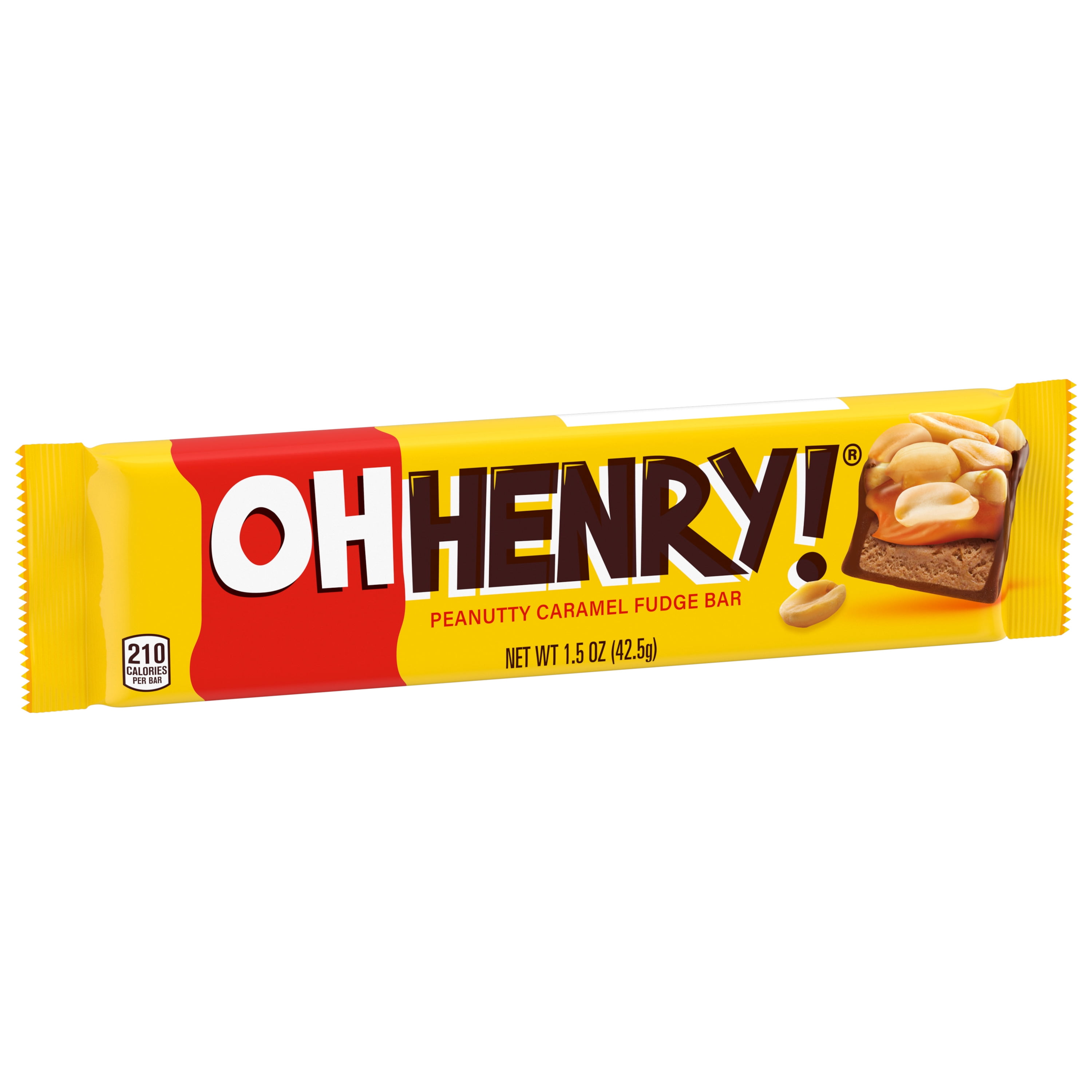 OH HENRY! Peanutty Caramel Fudge Bar Singles 1.5oz / 42.5g - Walmart.com