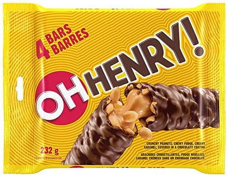 Hershey's OH Henry! Classic Chocolate Candy Bars, 4 Full Sized ...