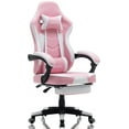 OHAHO Gaming Chair Racing Style Office Chair Adjustable Massage Lumbar ...