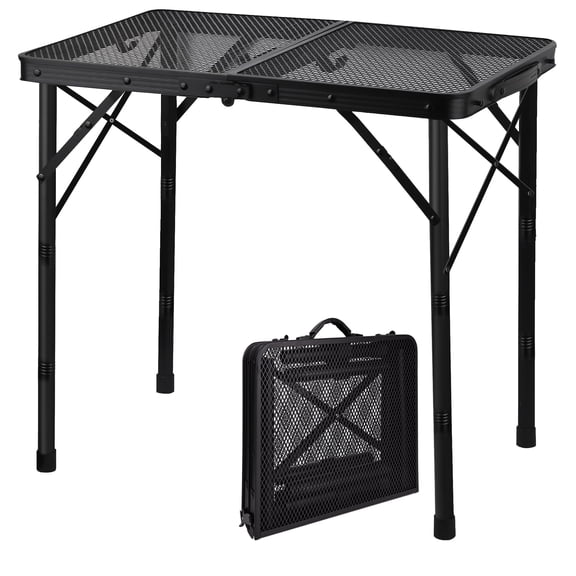 OuterSpa Folding Camping Table, 30"x24", Portable Outdoor Picnic ...