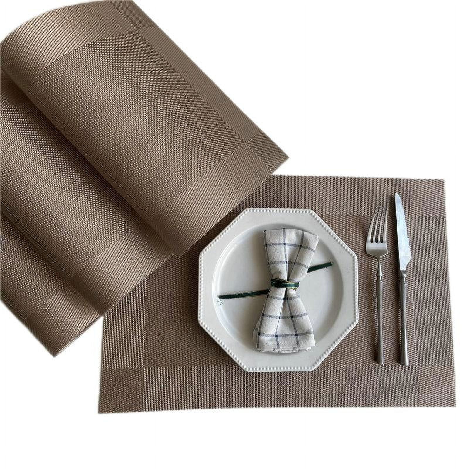 OHHSUN Placemats, Set of 6 placemats Washable Heat Resistant Non-Slip ...