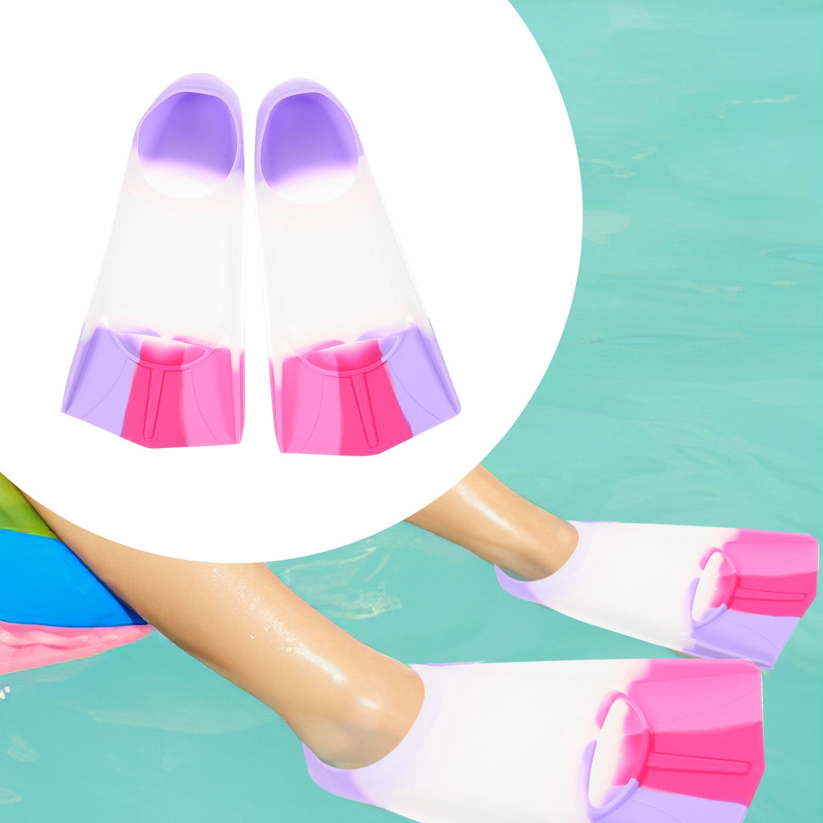 OHOIOLLA 1 Pair Fins for Kids Swimming Training Rubber Material Young ...