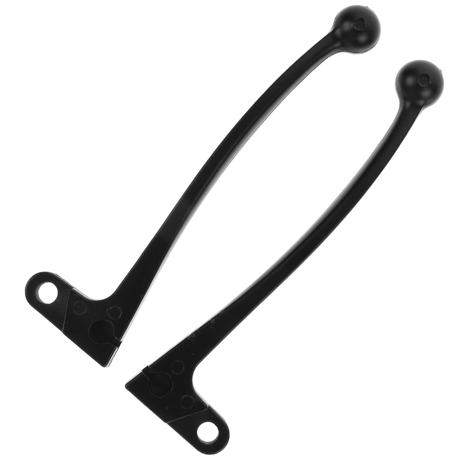 OHOIOLLA 1 Pair Motorcycle Hand Brake Lever Black Horn Shaped ...