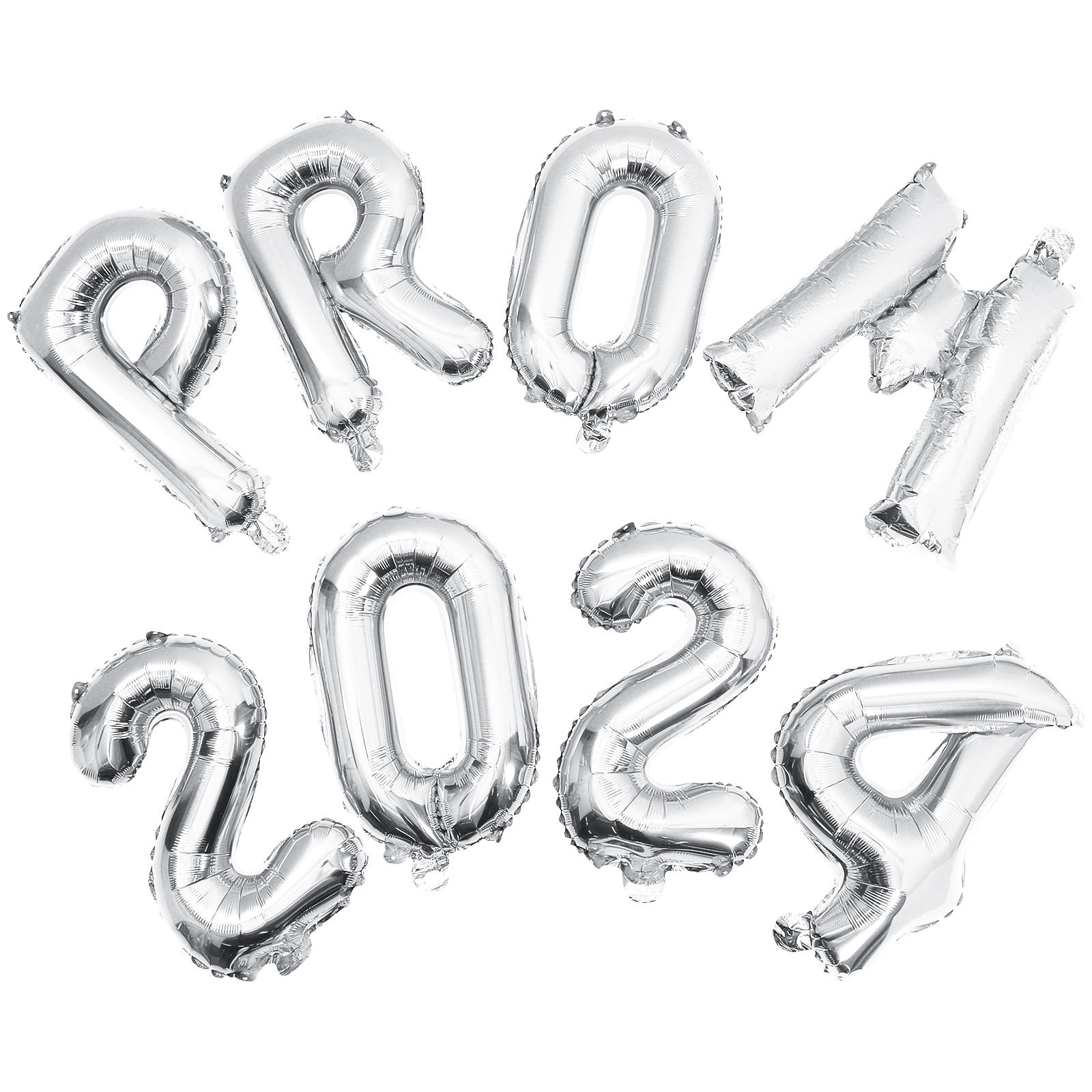 OHOIOLLA 1 Set Balloons Mini Graduation Balloons Silver Round Foil ...