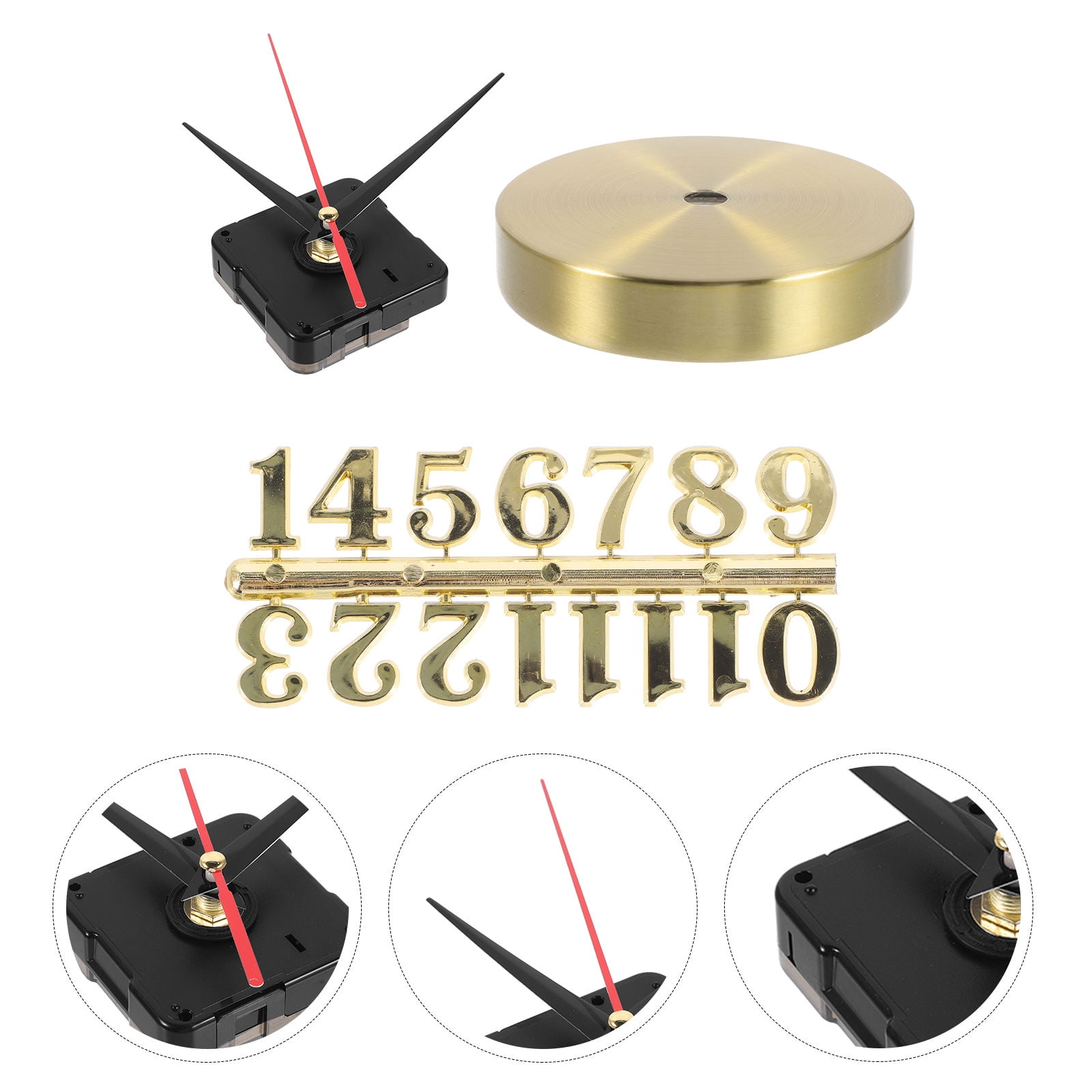 OHOIOLLA 1 Set Diy Clock Numerals Kit Round Assorted Color Quartz ...