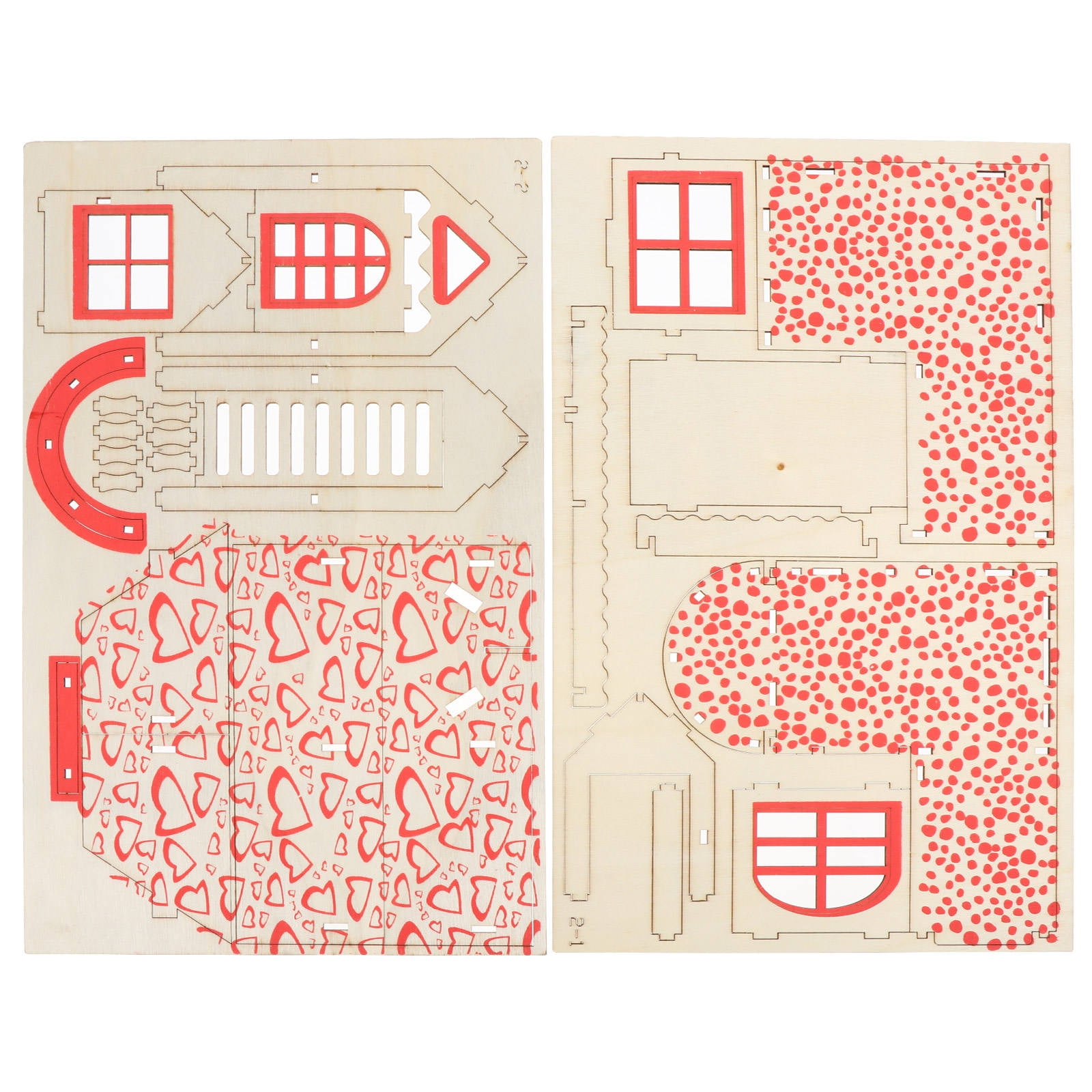 OHOIOLLA 1 Set Hamster Castle Hideout Wooden Multi Chamber Small Pets ...