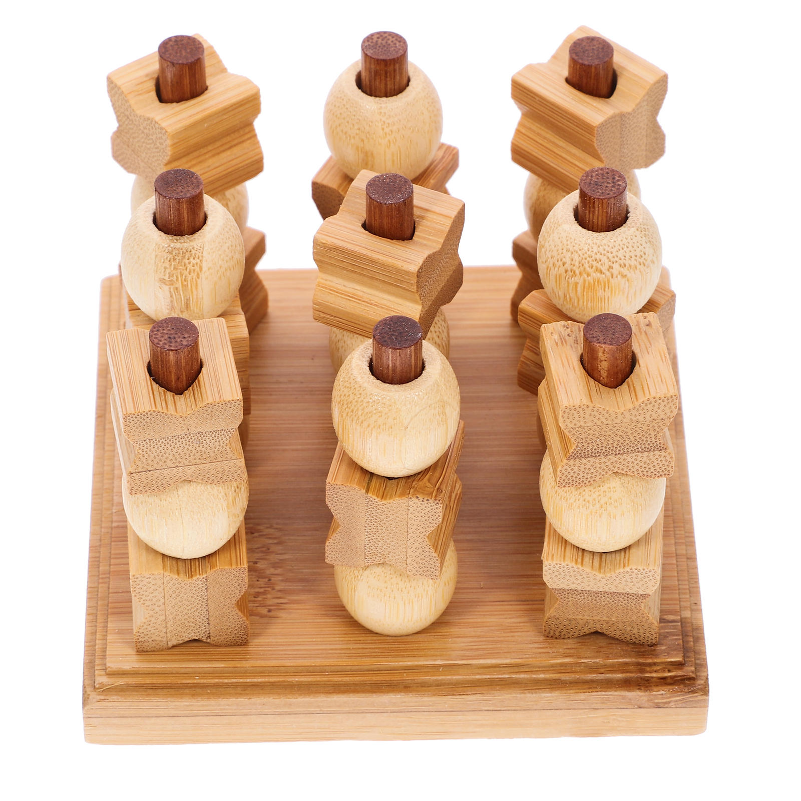 OHOIOLLA 1 Set Hand-Crafted Wood Chess Board Fun Gameplay Rustic Table ...