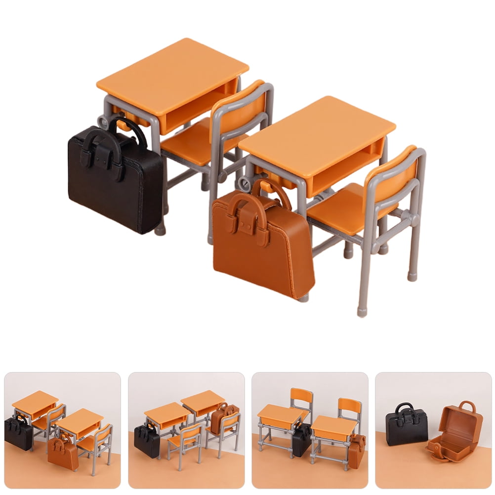 OHOIOLLA 1 Set Miniature School Supplies Kit For Dollhouse Scene ...
