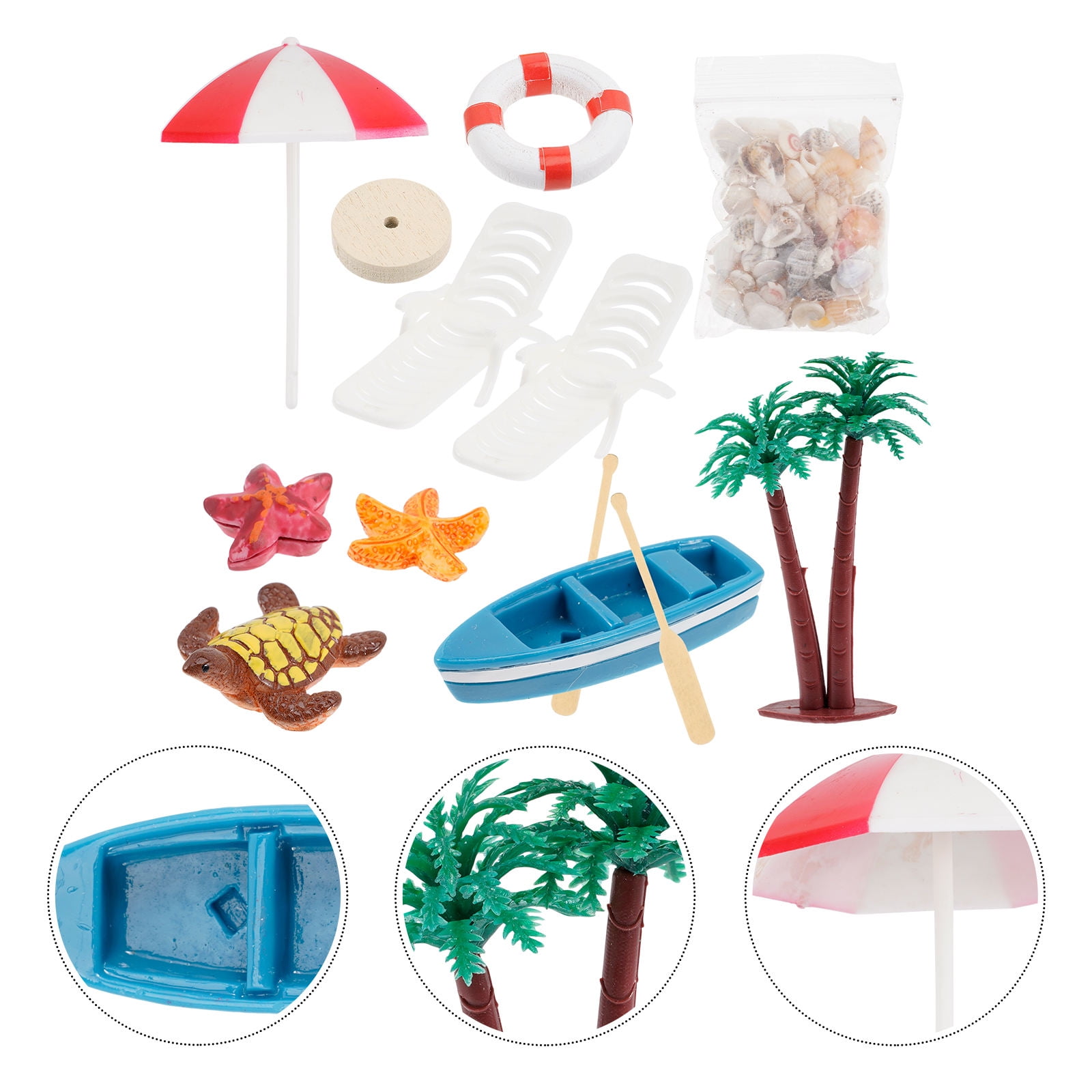 OHOIOLLA 10 Pieces Miniature Accessory Assorted Color Plastic Home ...