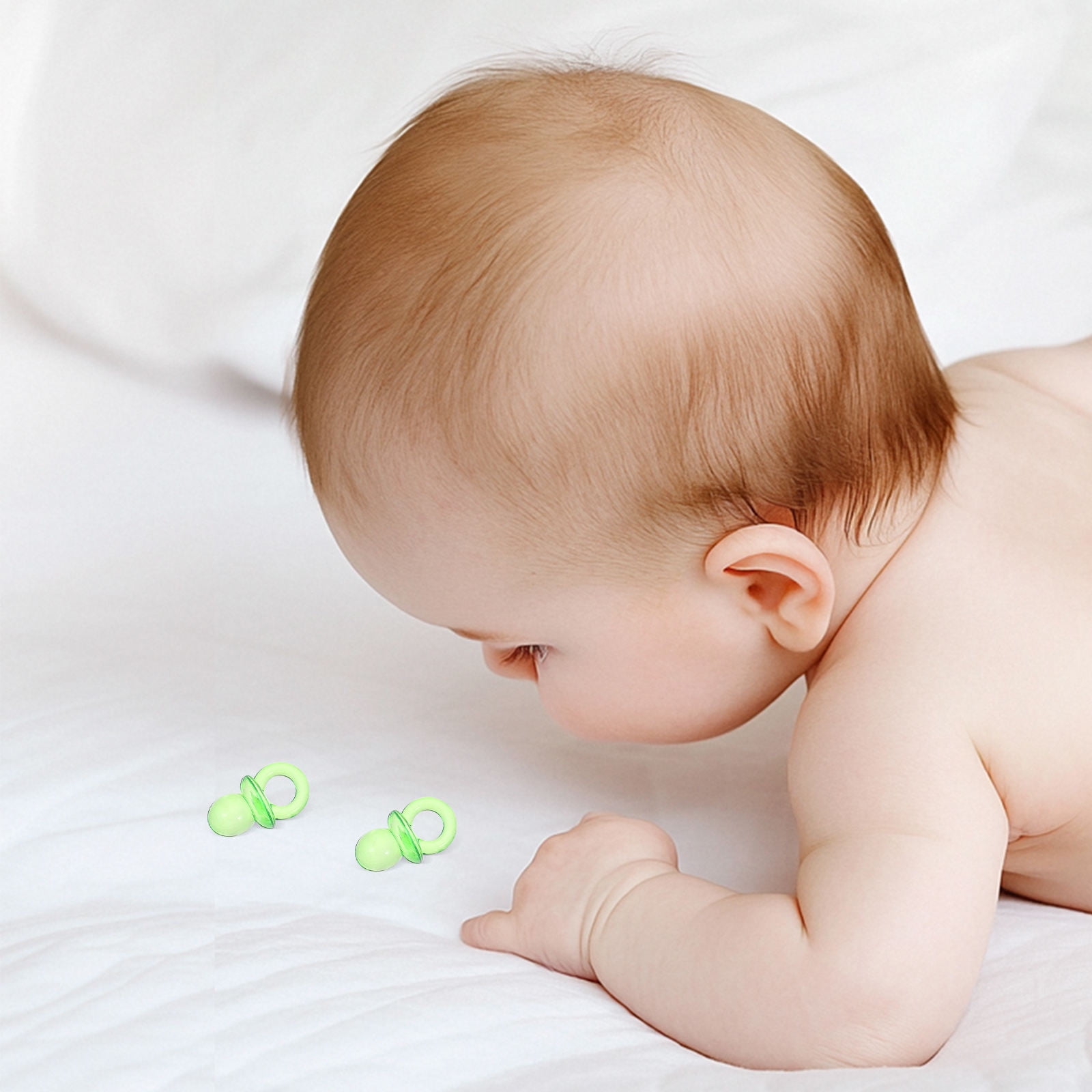 OHOIOLLA 100Pcs Mini Pacifier Souvenir for Baby Gender Reveal Party in ...