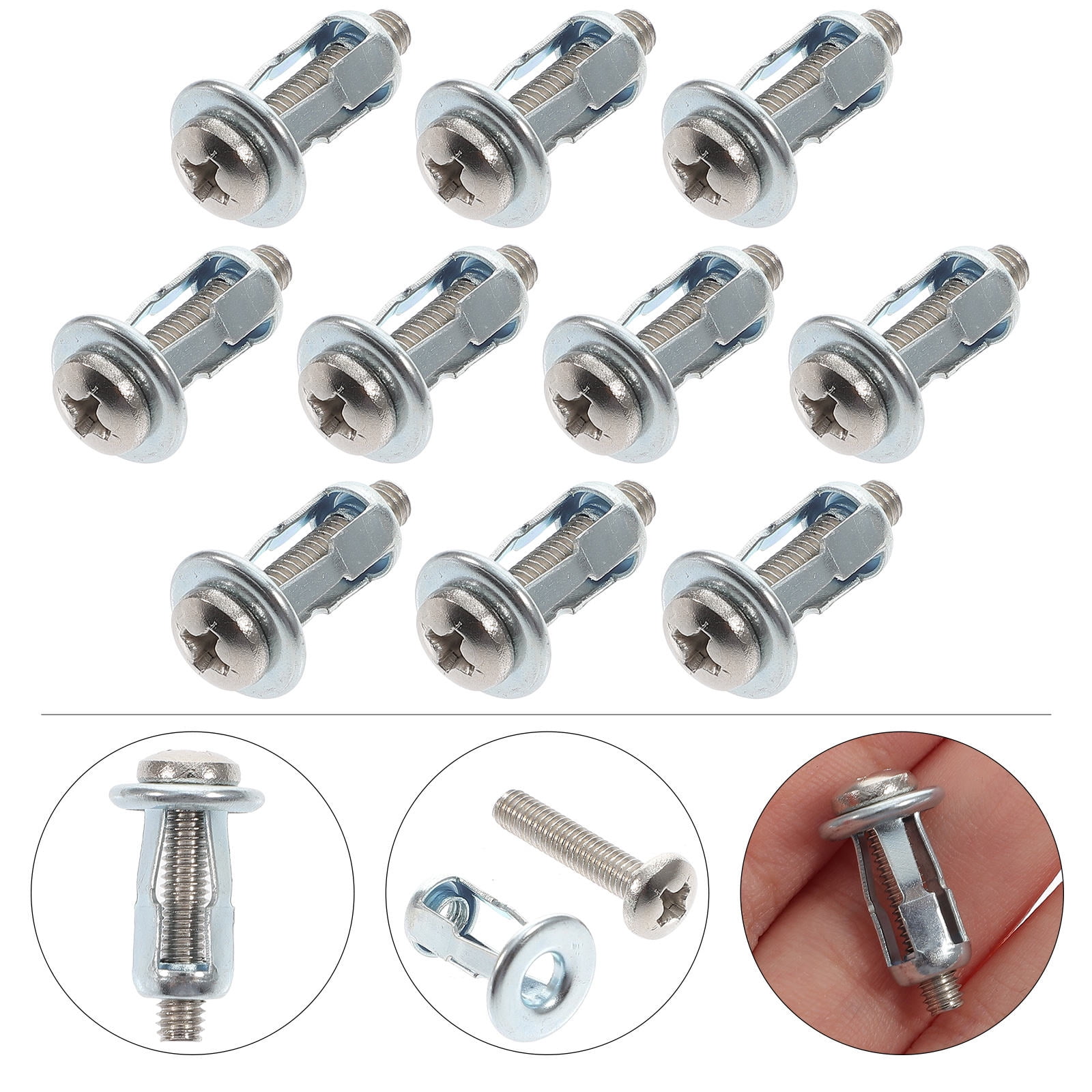 OHOIOLLA 10Set Stainless Steel Hollow Metal Cavity Anchor Fixation for ...